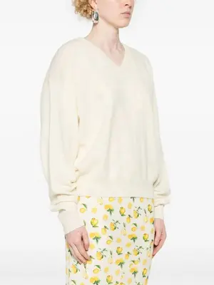 Sportmax V-neck Long-sleeved Jumper