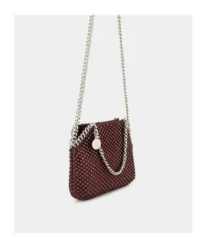 Stella McCartney Falabella Embellished Mesh Mini Tote Bag - Multicolor