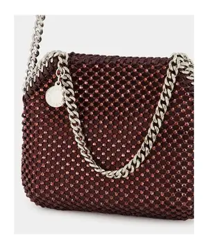 Stella McCartney Falabella Embellished Mesh Mini Tote Bag - Multicolor