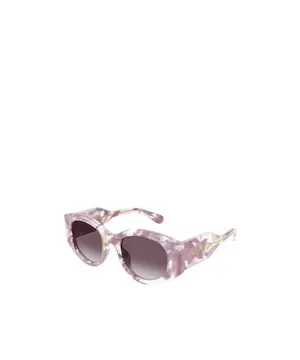 Chloé Eyewear Oval-frame Sunglasses - Multicolor