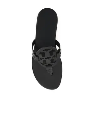 Tory Burch Miller Soft Logo-plaque Sandals - Black
