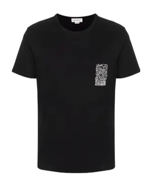 Alexander McQueen Blake Illustration-print Crewneck T-shirt