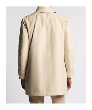 FAY Technical Poplin Raincoat - Light Brown