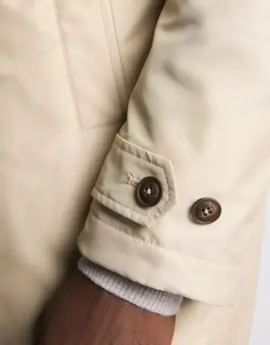 FAY Technical Poplin Raincoat - Light Brown