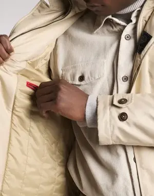 FAY Technical Poplin Raincoat - Light Brown