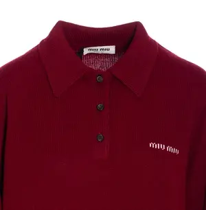 Miu Miu Cashmere Polo Sweater