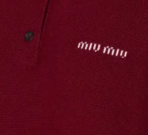 Miu Miu Cashmere Polo Sweater