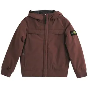 Stone Island Logo Patch Zip-up Hoodie