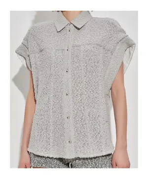 IRO PARIS Samyra Textured Button-fastening Shirt