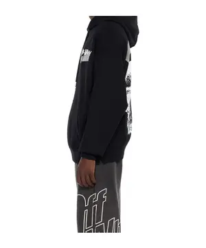 Off-White Logo Print Drawstring Hoodie