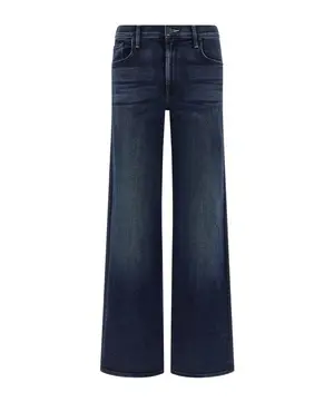 MOTHER Mid Rise Maven Sneak Jeans - Black