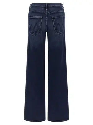 MOTHER Mid Rise Maven Sneak Jeans - Black