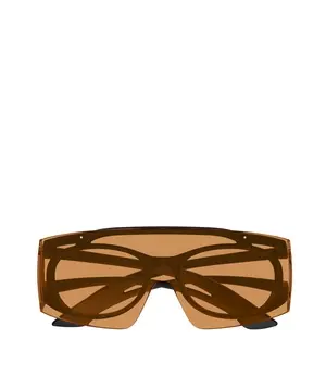 Alexander McQueen Oval Frame Sunglasses - Black