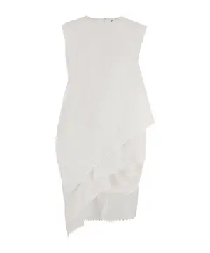 Jacquemus Sleeveless Round Neck Maxi Dress - White
