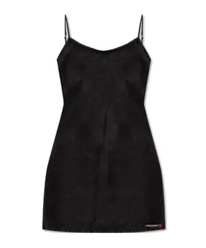 DIESEL® Spaghetti Strap Slip Dress - Black