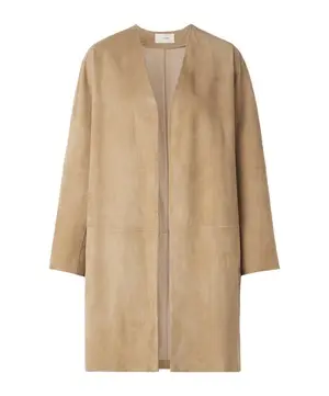 THE ROW Long Sleeve V-neck Coat - No