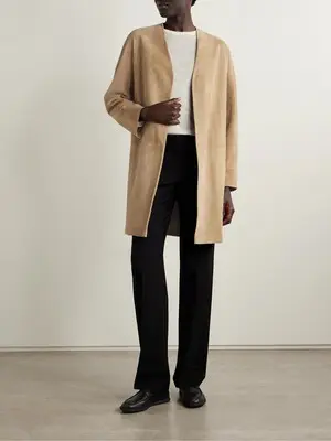 THE ROW Long Sleeve V-neck Coat