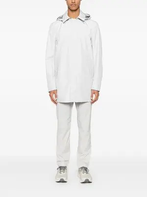 Herno Long-sleeved Hooded Coat - Grey