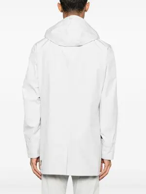 Herno Long-sleeved Hooded Coat - Grey