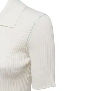 Bottega Veneta Ribbed Short Sleeve Polo Shirt
