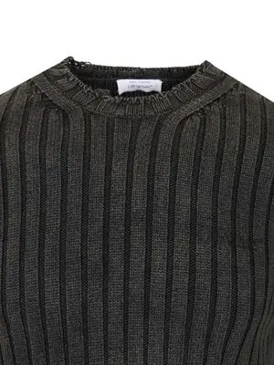 Off-White Distressed Arrow Rib Knit Jumper