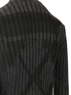 Off-White Distressed Arrow Rib Knit Jumper
