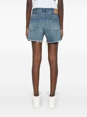 Celine Electric Sky Wash Denim Skate Shorts