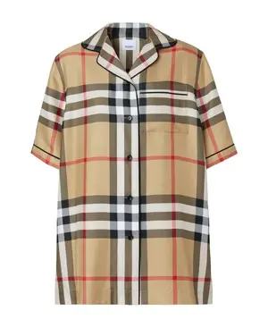 Burberry Short Sleeve Shirts For Women