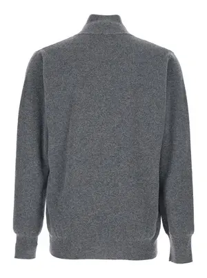 ROBERTO COLLINA Ribbed Half-zip Knitwear