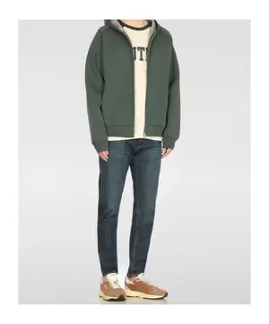 AUTRY Zip-up Hoodie With Kangaroo Pocket - Black