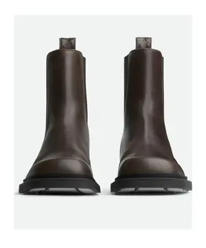 Bottega Veneta Ben Chelsea Square Toe Boots - Toffee