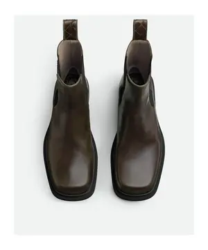 Bottega Veneta Ben Chelsea Square Toe Boots - Toffee
