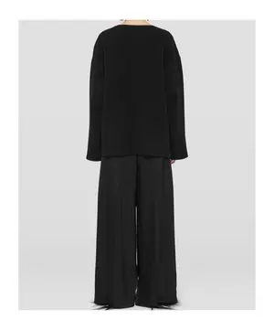 JIL SANDER Crew Neck Jumper With Triangular Neckline Detail