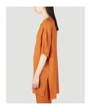 Rodebjer Short-sleeved Ribbed Knit Sweater