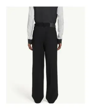 MAISON MARGIELA Wide-leg Trousers With Trompe L'oeil Denim Waistband