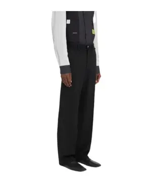 MAISON MARGIELA Wide-leg Trousers With Trompe L'oeil Denim Waistband