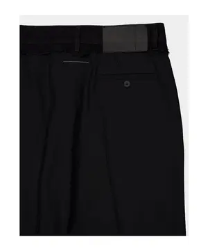 MAISON MARGIELA Wide-leg Trousers With Trompe L'oeil Denim Waistband