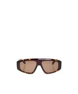 Alaïa Tortoiseshell-effect Mask-frame Sunglasses - Multicolor