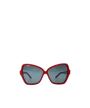 Celine Logo Logo Sunglasses - Red