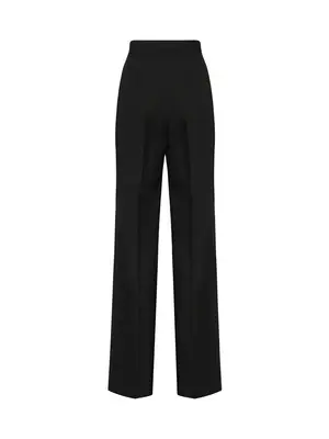 Max Mara Fernet High Waist Wide-leg Trousers - Black