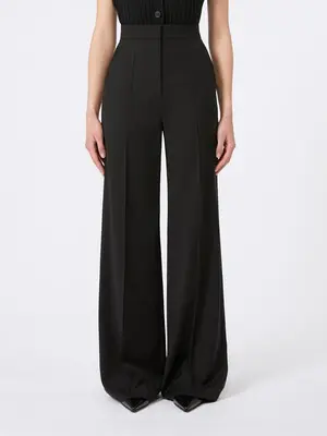 Max Mara Fernet High Waist Wide-leg Trousers - Black