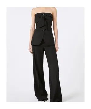 Max Mara Fernet High Waist Wide-leg Trousers - Black
