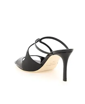 JIMMY CHOO Anise 75 Mid Heeled Sandals - Black