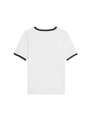 Celine Heart Triomphe Cotton Jersey T-shirt - White