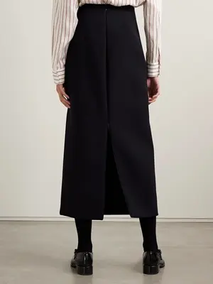 THE ROW Talor Midi Skirt - Navy
