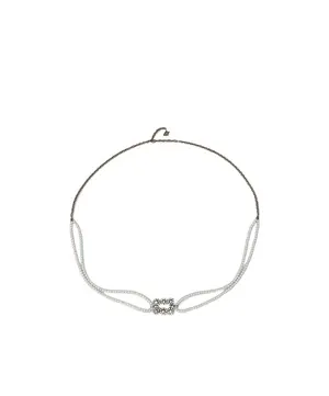 ROGER VIVIER Efflorescence Embellished Belt - Silver