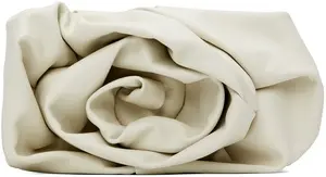 Burberry 3d Rose Ruched Clutch Bag - Nude