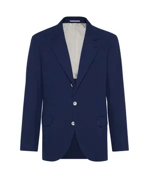 Brunello Cucinelli Single-breasted Tailored Blazer - Blue