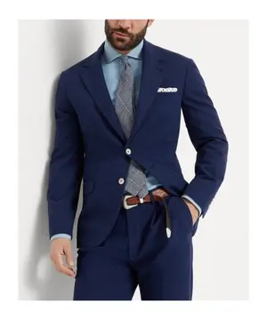 Brunello Cucinelli Single-breasted Tailored Blazer - Blue