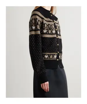 Khaite Long-sleeved Knitted Shirt With Pattern